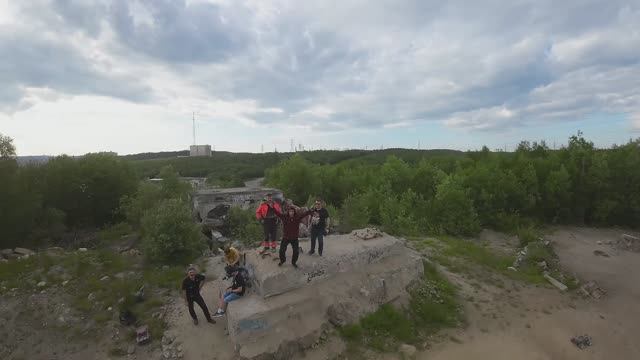 Вид с дрона на пыль.