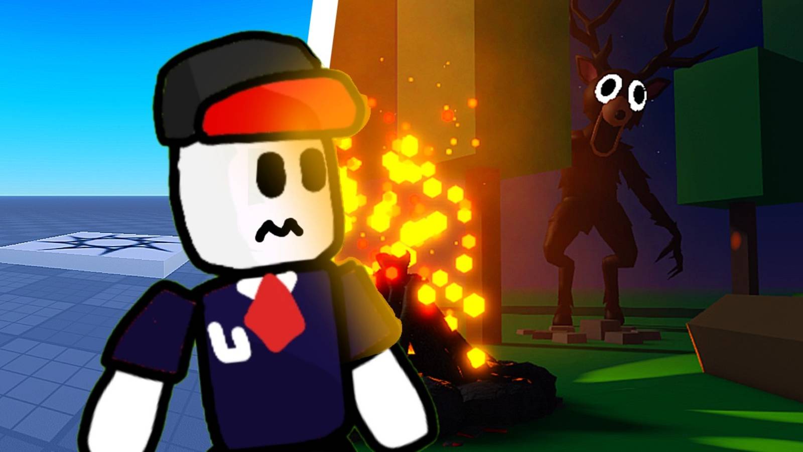 Битва Строителей 99 Night in Forest ROBLOX