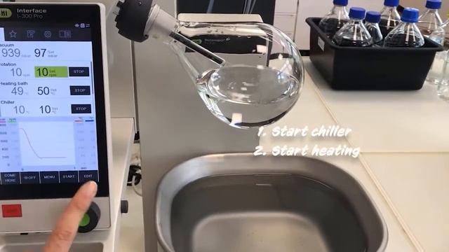 Как правильно работать с ротационным испарителем Rotavapor BUCHI?