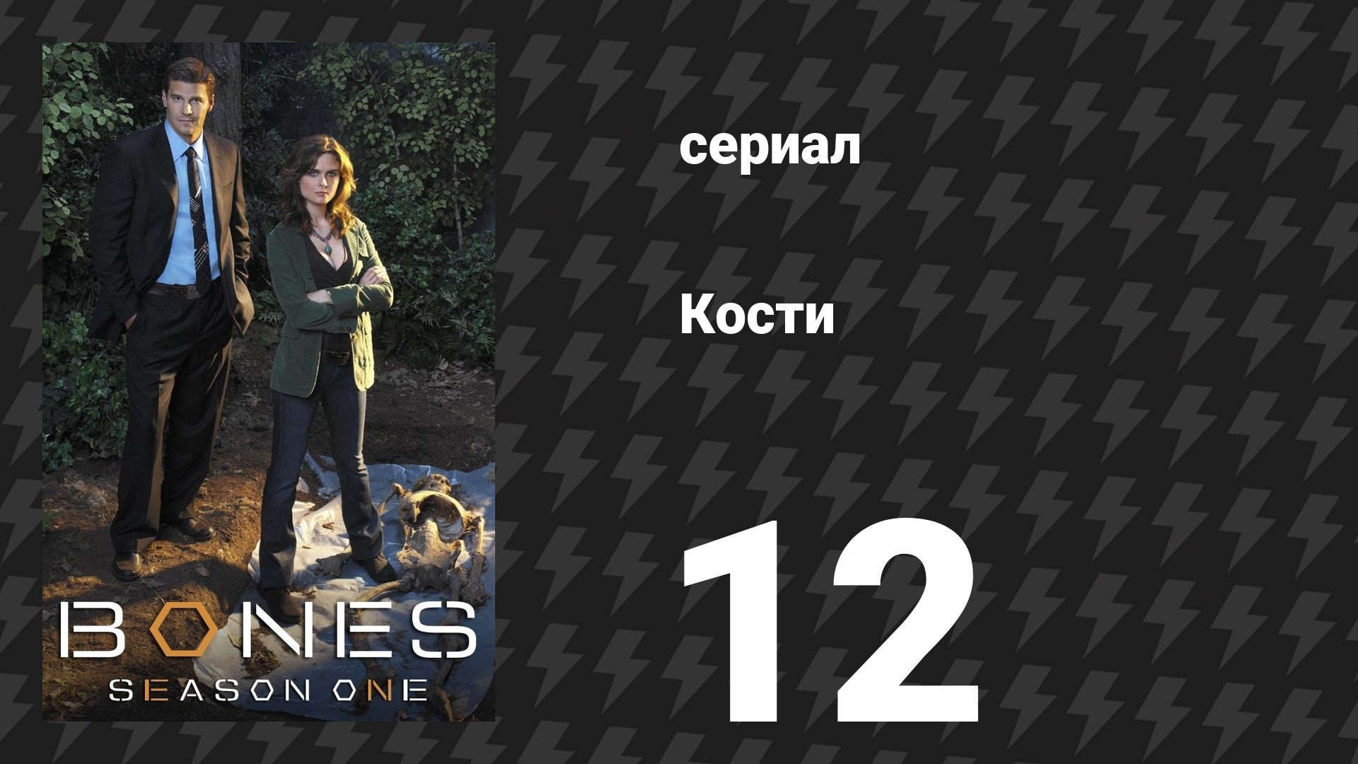 Кости 1 сезон 12 серия «Супергерой в переулке» (сериал, 2005)