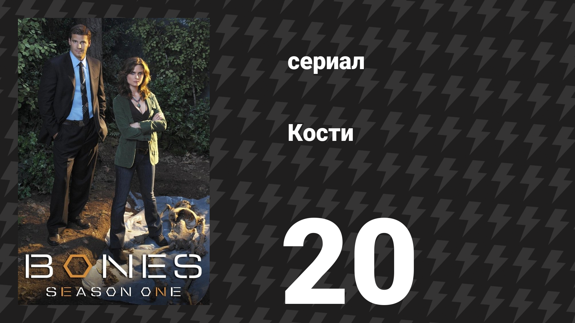 Кости 1 сезон 20 серия «Прививка в девочке» (сериал, 2005)