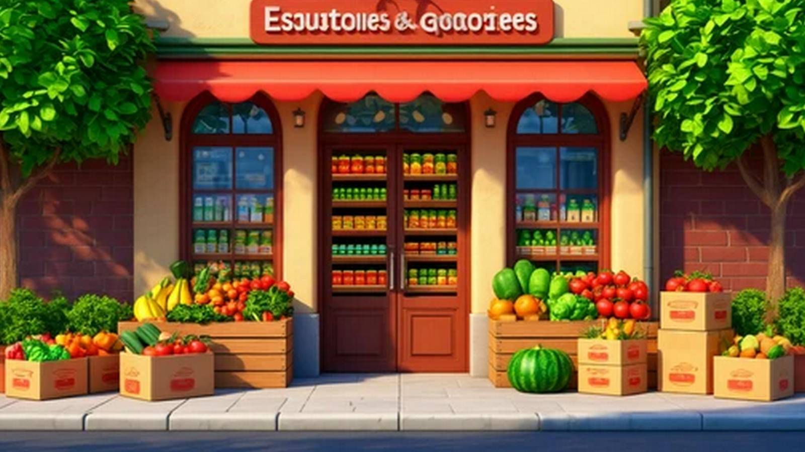 Открываю свой маркет в городе. Supermarket Simulator #1