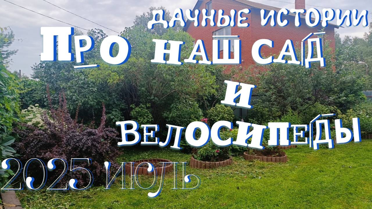 Дачные истории: Сад в июле | Про велосипеды