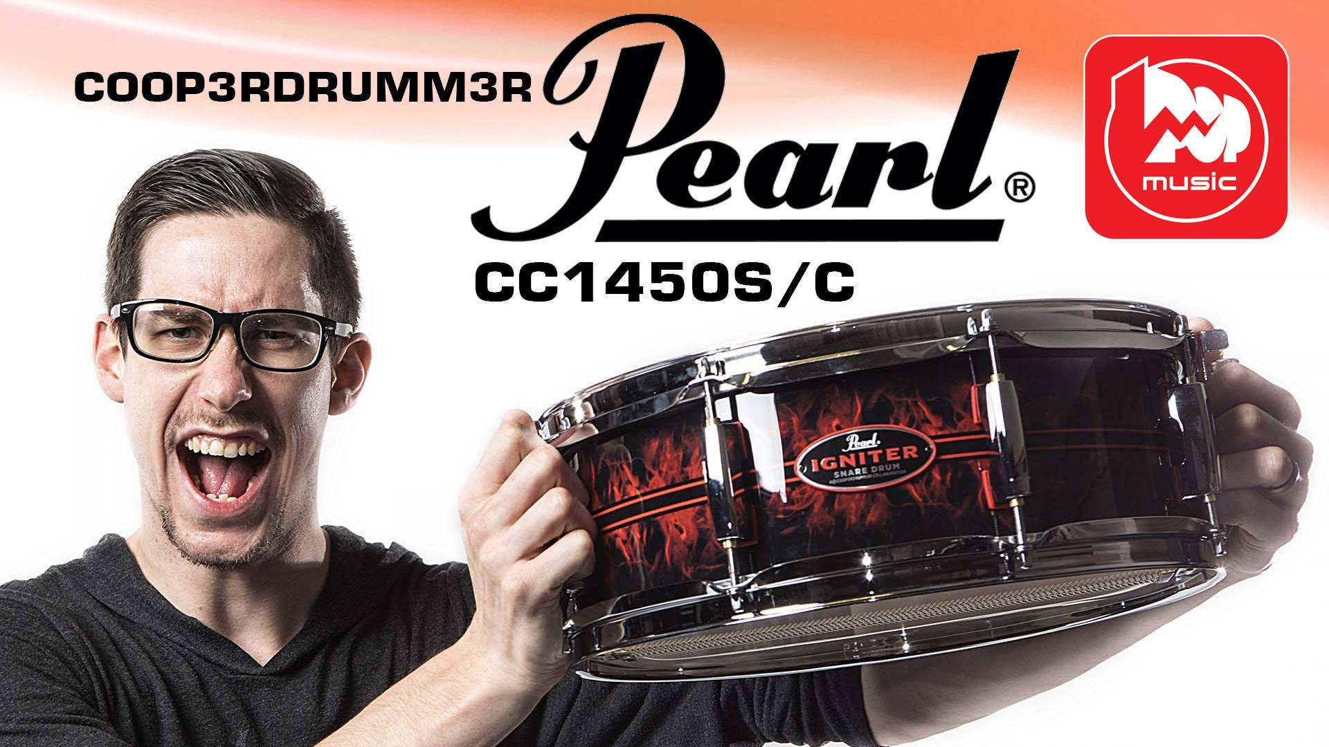 Малый барабан Pearl 14x5 IGNITER by COOP3RDRUMM3R + пластики Williams