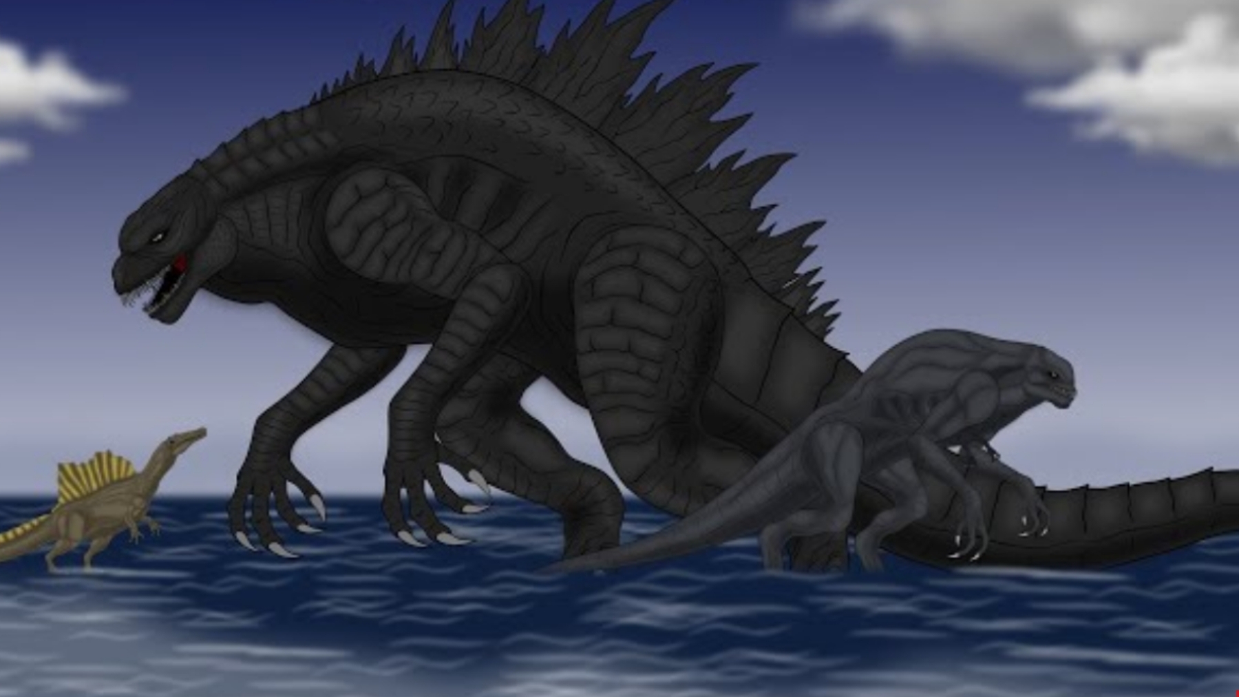 Д рекс зила часть 1 слияние Годзиллы и Д Рекса