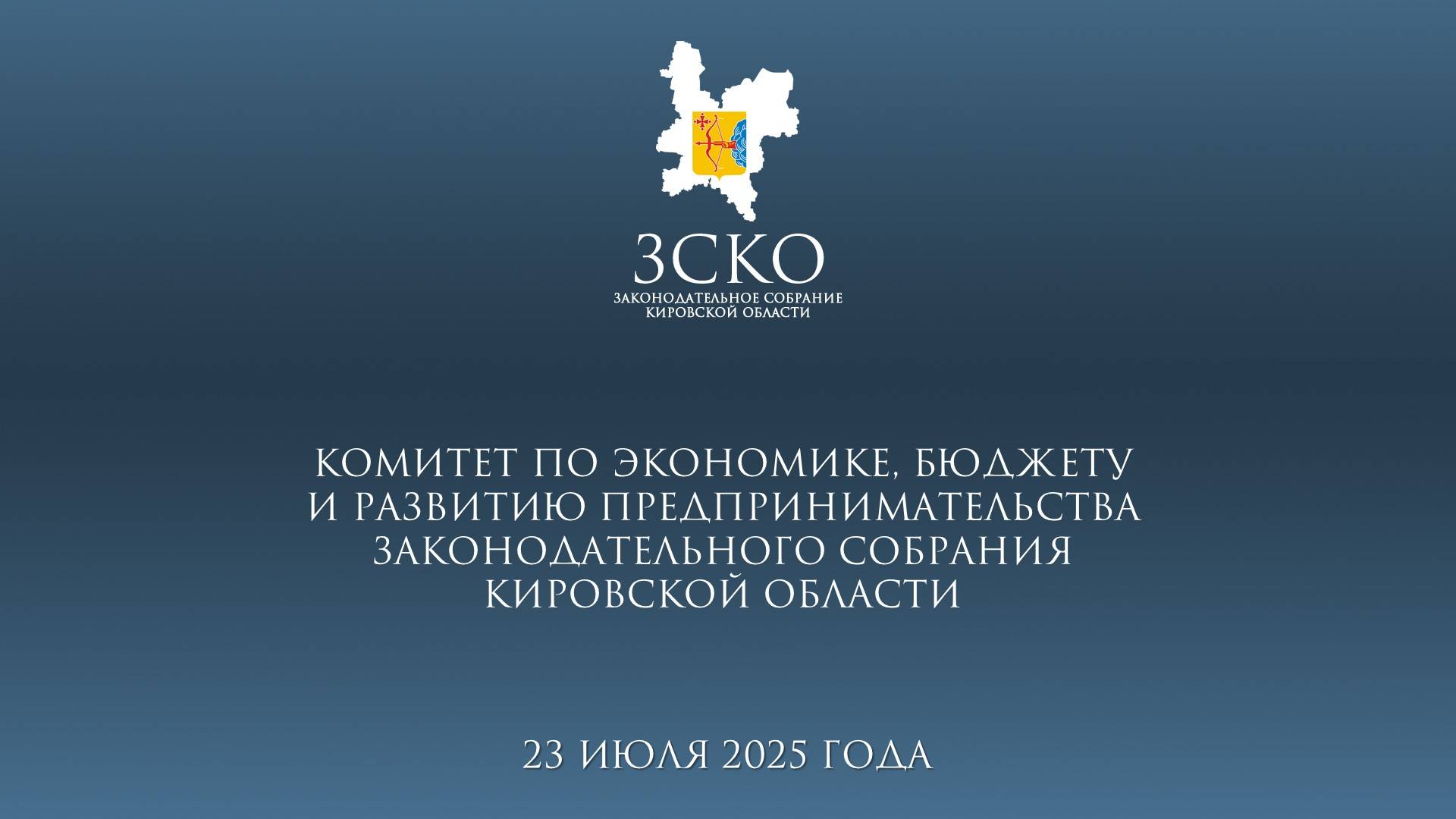 Заседание бюджетного комитета 23.07.2025