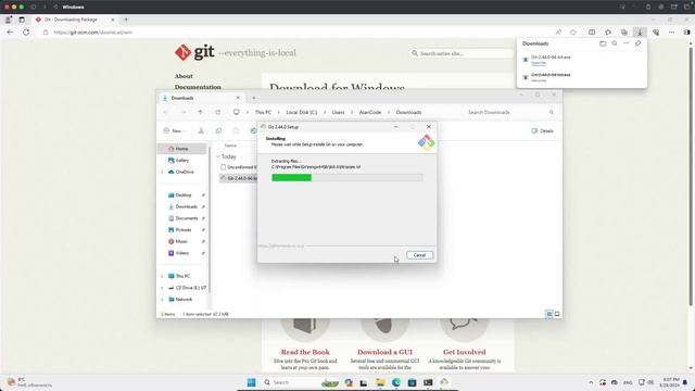 3.3 Установка Git Windows