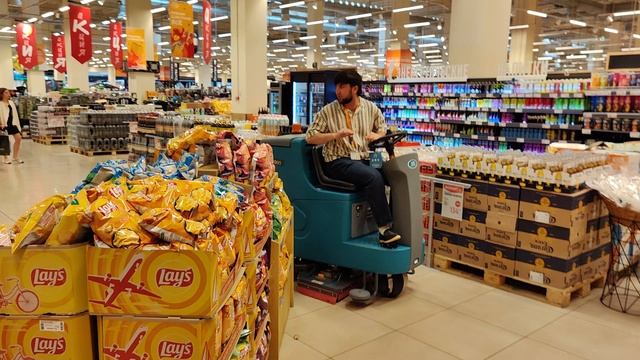 Тест-драйв поломоечной машины Wellland FD85 в «Глобусе» | Часть 2