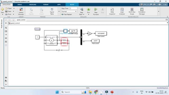 14 - App development for understanding DC shunt motor speed control concepts
