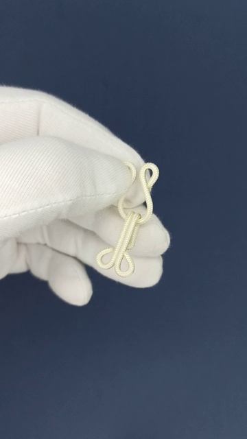 Крючки пришивные, потайные, в оплетке, сливки. Артикул 03084