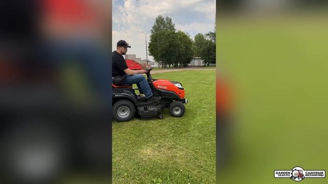 Садовый трактор Oleo-Mac OM 92R/19 KV тест драйв в работе