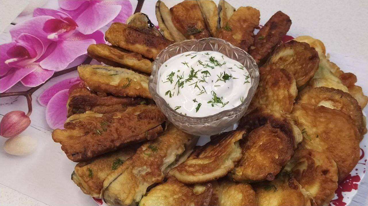 Овощи в кляре _кабачки и баклажаны._ Просто и вкусно.