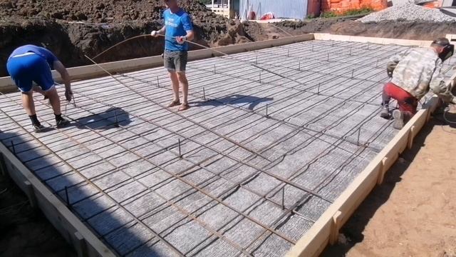 Монолитная Плита ФУНДАМЕНТ Из БЛОКОВ