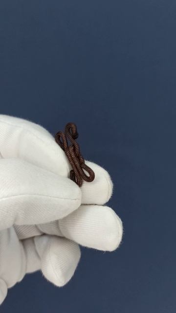 Крючки пришивные, потайные, в оплетке, светло-коричневые_2 Артикул 02582