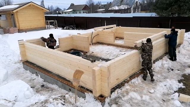 БАНЯ ИЗ КЛЕЕНОГО БРУСА 2023