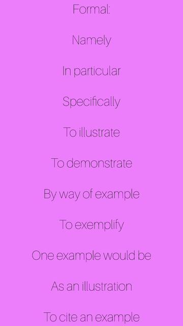 Как бы ты сказал Например! How would you say For Example!