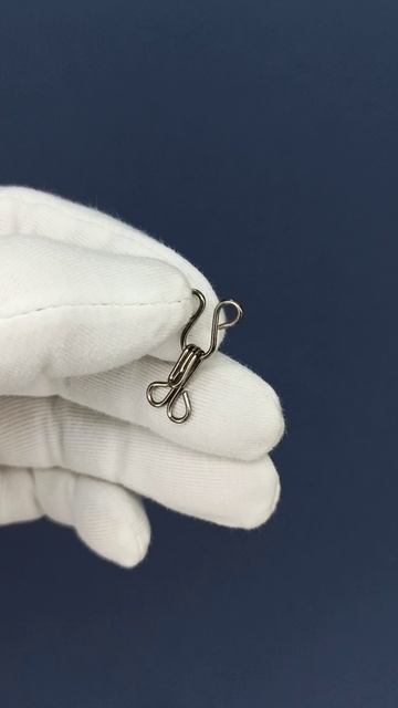 Крючки пришивные, потайные, темный никель_ 2 Артикул 00721