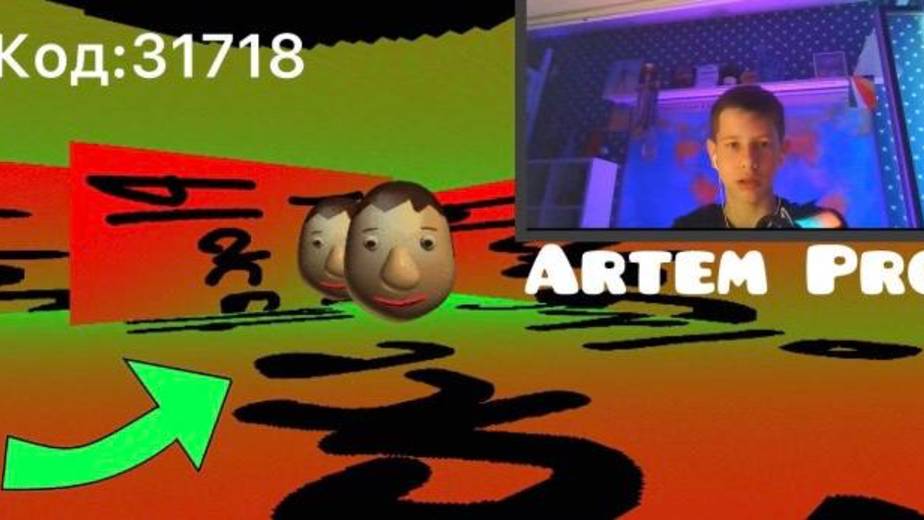 ВВЁЛ КОД И ПОПАЛ В СЕКРЕТНУЮ КОМНАТУ БАЛДИ Артём|Artem Pro Baldis basics education and learning