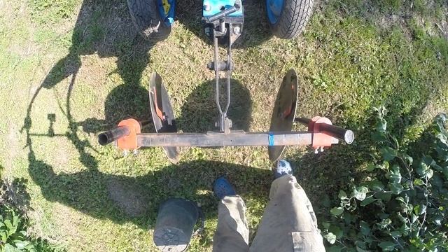 Дисковый окучник VALRUS Профи  410 + Нева МБ-23 Мультиагро  на 1-й пониженной