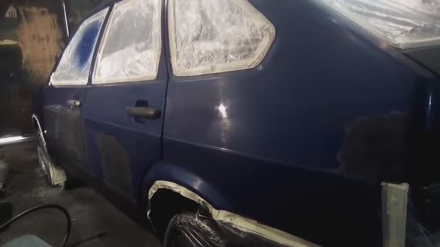 Как покрасить ВАЗ-2109 в гараже своими руками. Бюджетный способ.