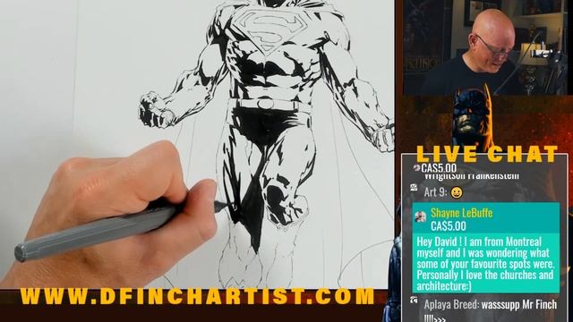 DAVID FINCH Monday Night Draw SUPERMAN