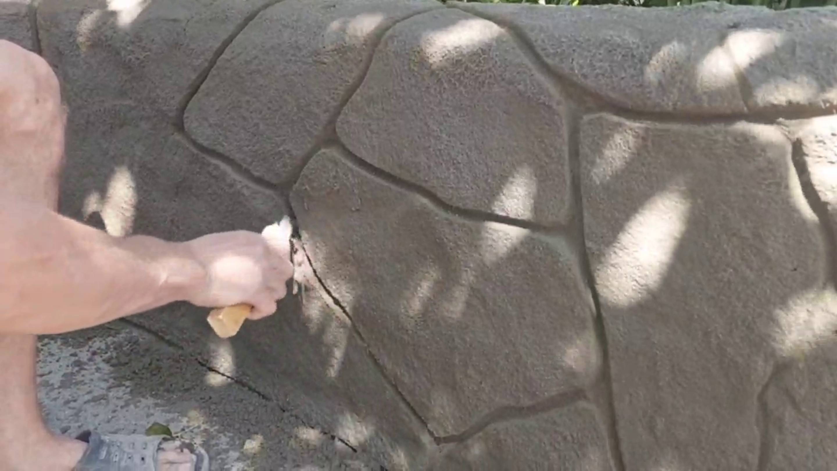 ремонт фасада дома своими руками декоративная штукатурка арт бетон. мастер класс  Лапушкина Алексея