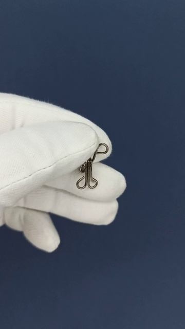 Крючки пришивные, потайные, темный никель. Артикул 00721