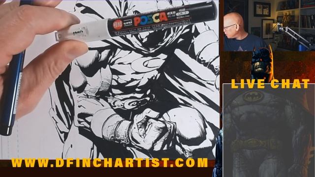 DAVID FINCH Sunday Drawing Livestream Moonknight