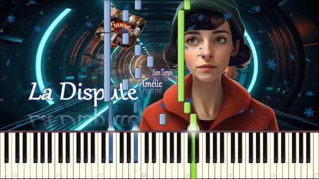 Yann Tiersen - La Dispute (Amélie) piano tutorial [НОТЫ + MIDI]