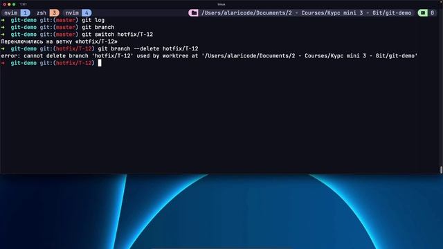 5.6 Удаление веток