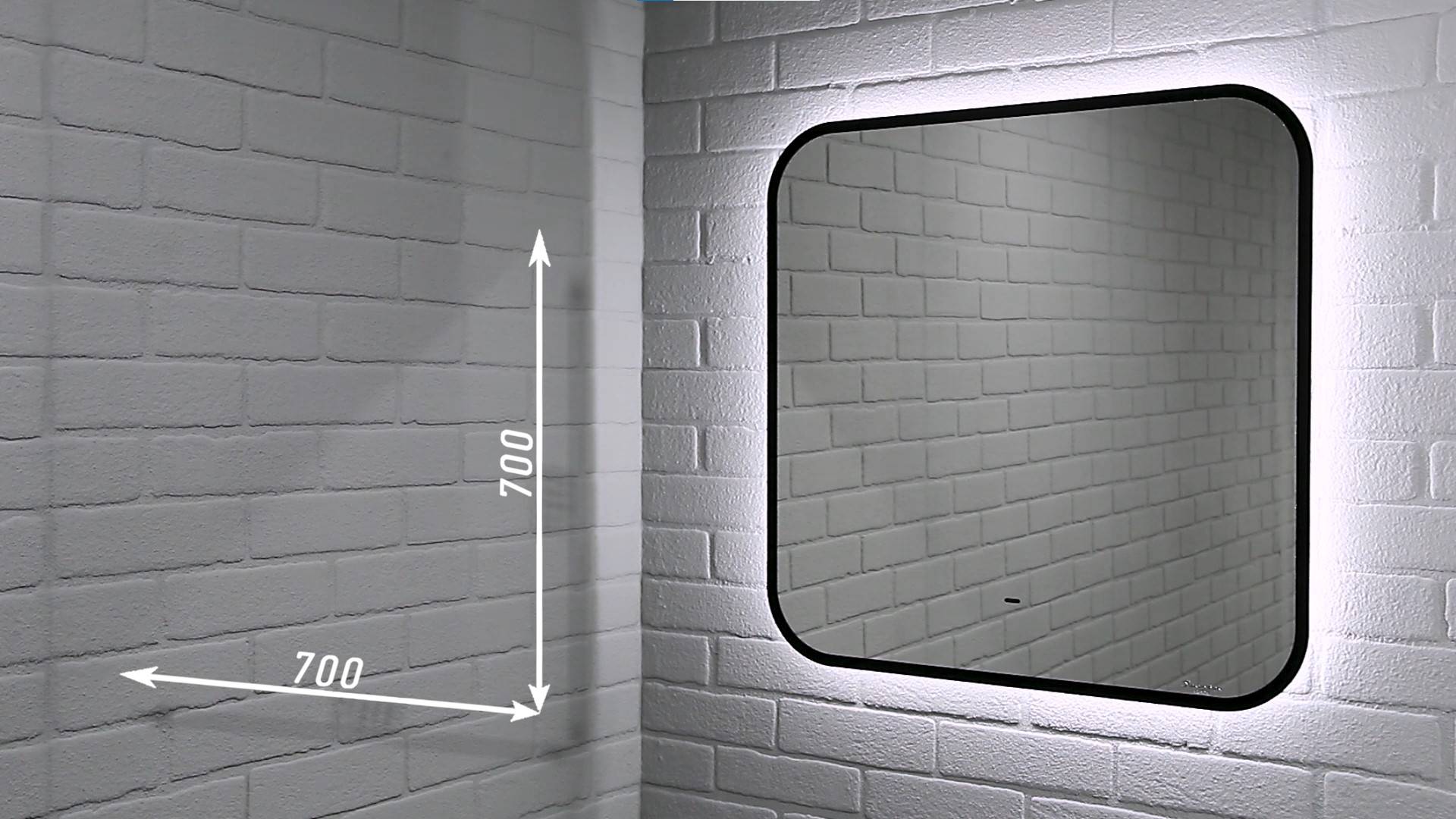 Зеркало Модена KW-B 700х700 Sansa