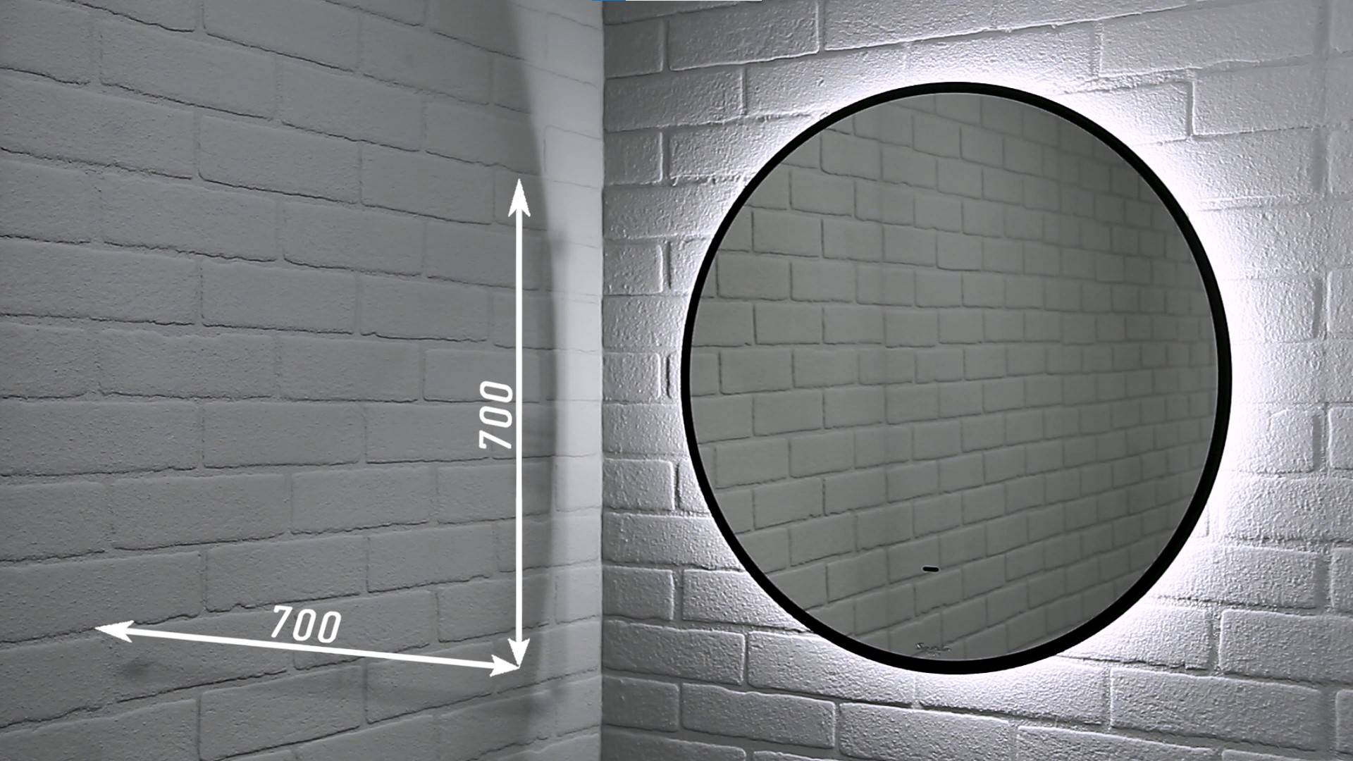 Зеркало Модена CR 700х700 Sansa