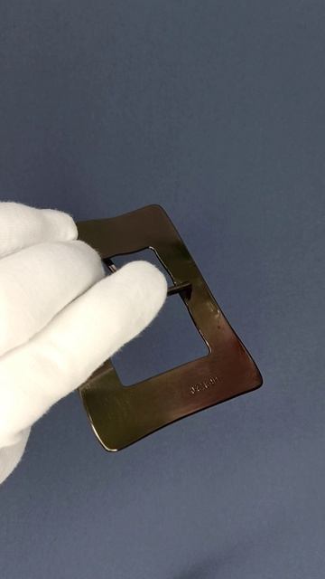 Пряжка тертый никель/коричневый_2 Артикул 00555