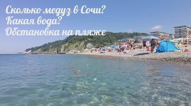 Сочи -Дагомыс. Состояние воды. Цена на развлечения на пляже.