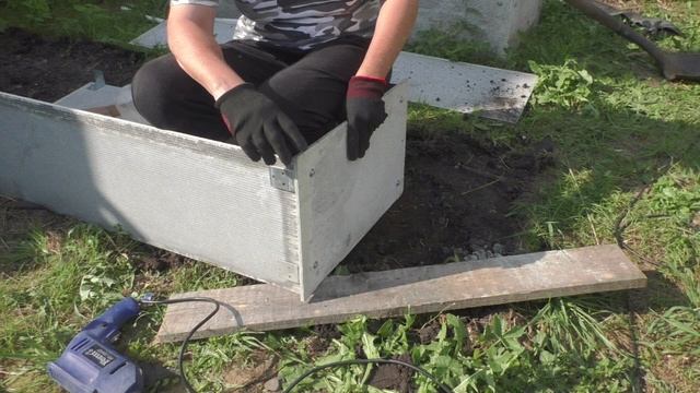 Как я делала грядку из бортиков