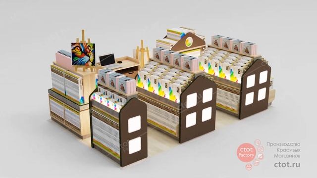 Торговый островок картин по номерам - проект фабрики Ctot Factory
