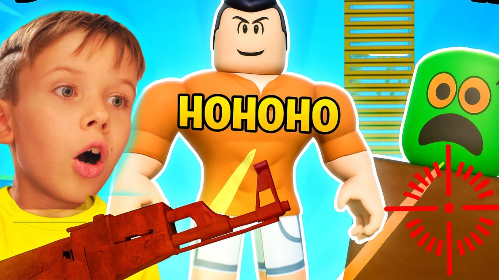 Roblox-магнат до неба! 😱 Алекс стреляет и всех отбрасывает!