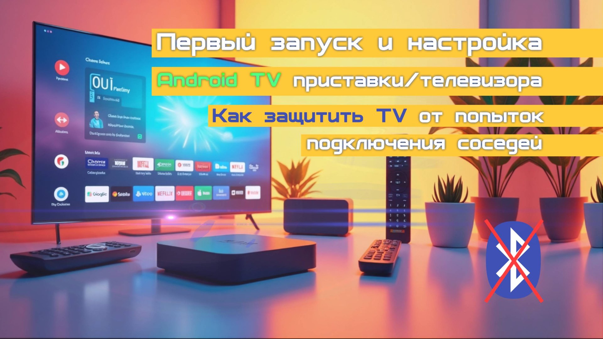 Первый запуск и настройка Android TV приставки/телевизора и как защитить TV