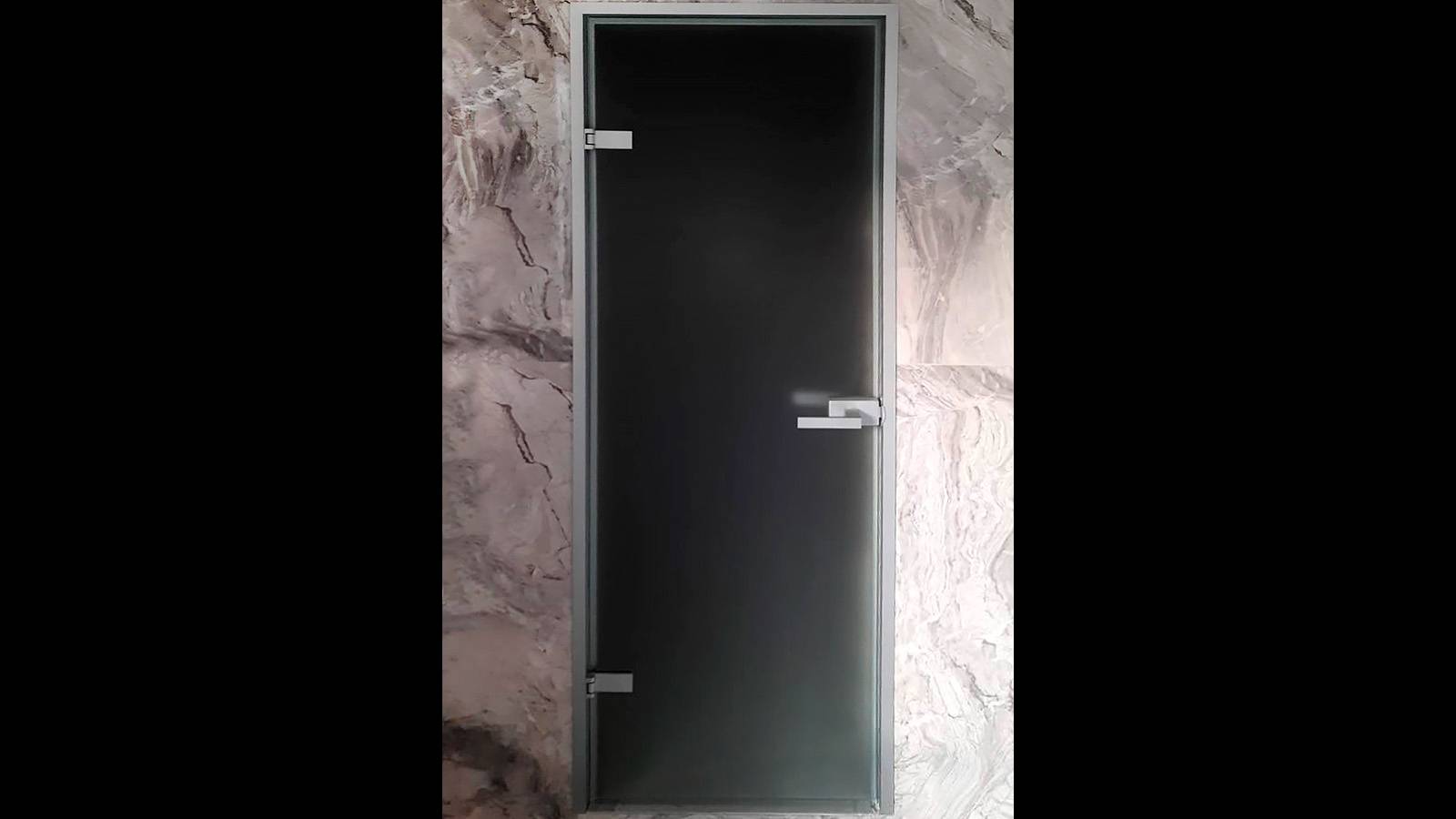 Межкомнатная дверь из матового стекла