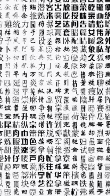 Китайское ASCII