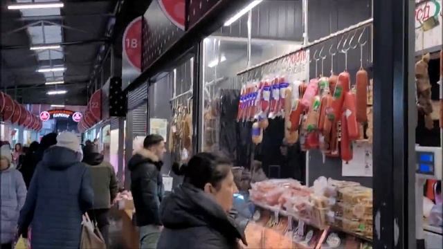 Калининградский центральный рынок. Новогодняя торговля