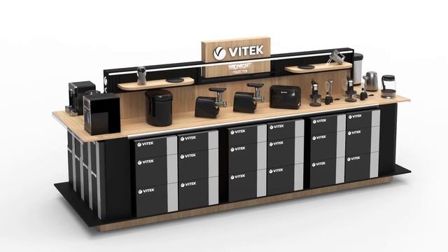 Новая бренд-зона Vitek. Привлекает покупателей со всех сторон!