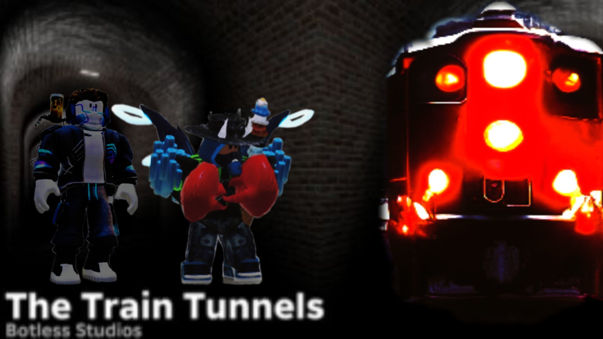 Роблокс, но за нами охотятся сумасшедшие поезда → The train tunnels в ROBLOX
