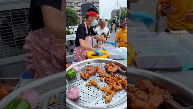 Уличная еда китая в реальном времени