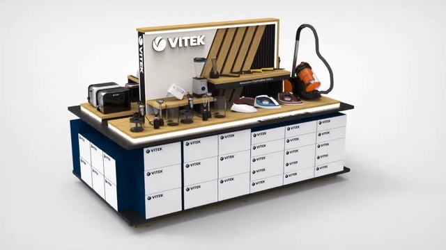 Проект бренд-зоны Vitek созданный фабрикой Ctot Factory