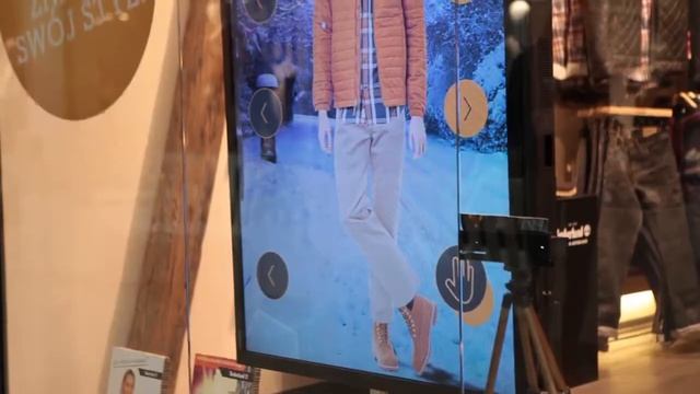 Виртуальная примерочная в магазине Timberland