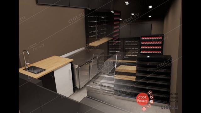 Магазин и кафе при АЗС «Газпромнефть» в г. Сергиев Посад, разработанные фабрикой Ctot Factory