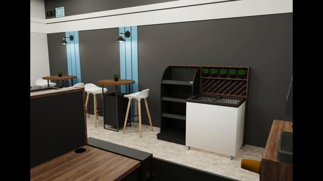 Проект кафе и магазина при АЗС АльтЭко от фабрики Ctot Factory