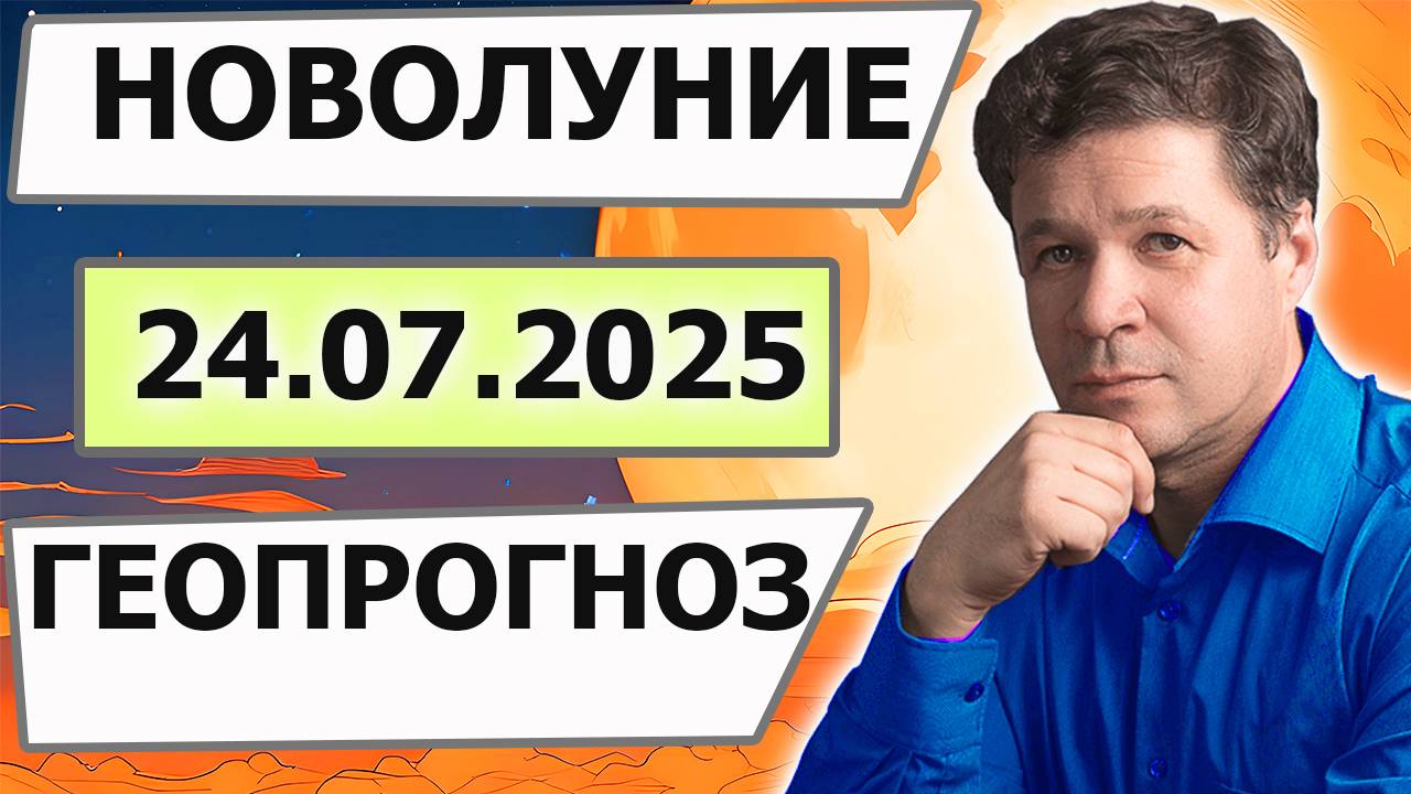 Новолуние 24.07.2025 - геопрогноз, гороскоп лунный месяц, проекции планет на Землю, советы астролога