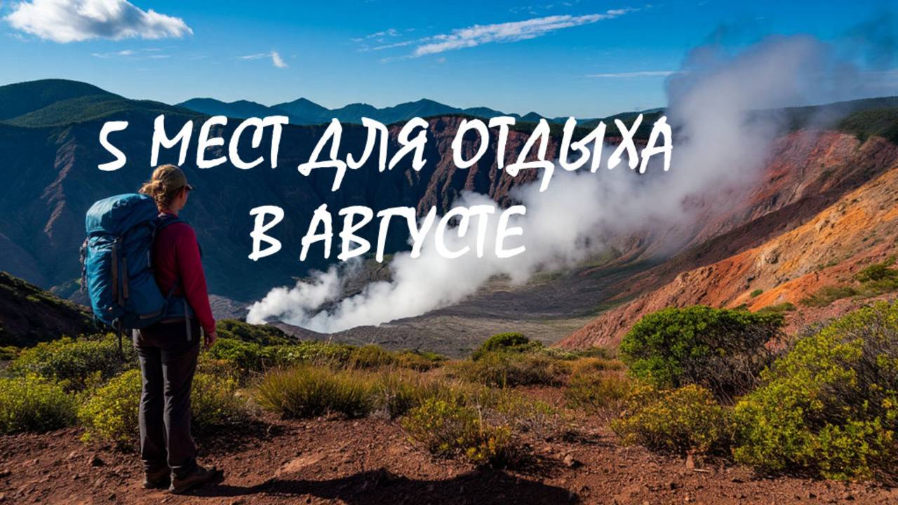 АВГУСТ В РОССИИ: 5  МЕСТ ДЛЯ ОТДЫХА В АВГУСТЕ🌍😊